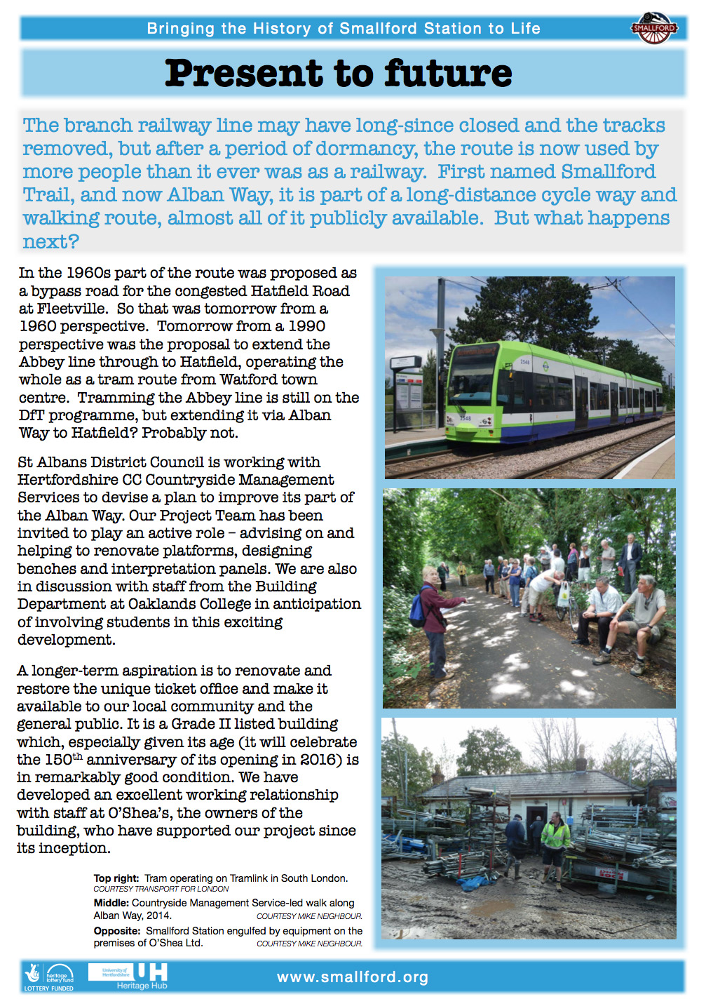 Bringing the History of Smallford Station to Life Exhibition | Smallford